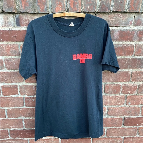 Vintage | Shirts | Vintage Rambo Movie Tee Shirt 8s Large Sylvester ...